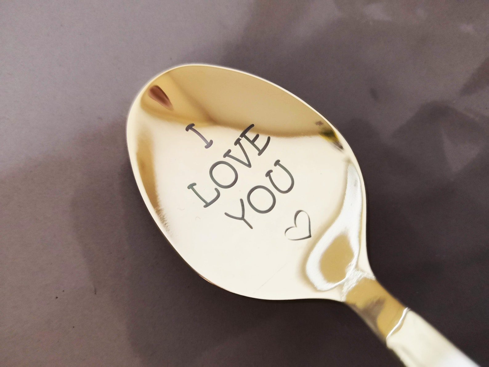 I Love You Cute Custom Spoon Romantic Gift for | Etsy