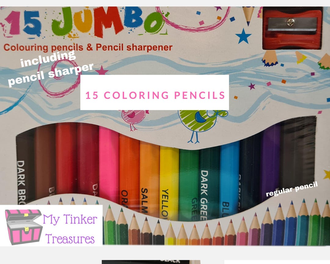 Color Blind-friendly Coloring Pencil Set - 15 Jumbo Personalized ...