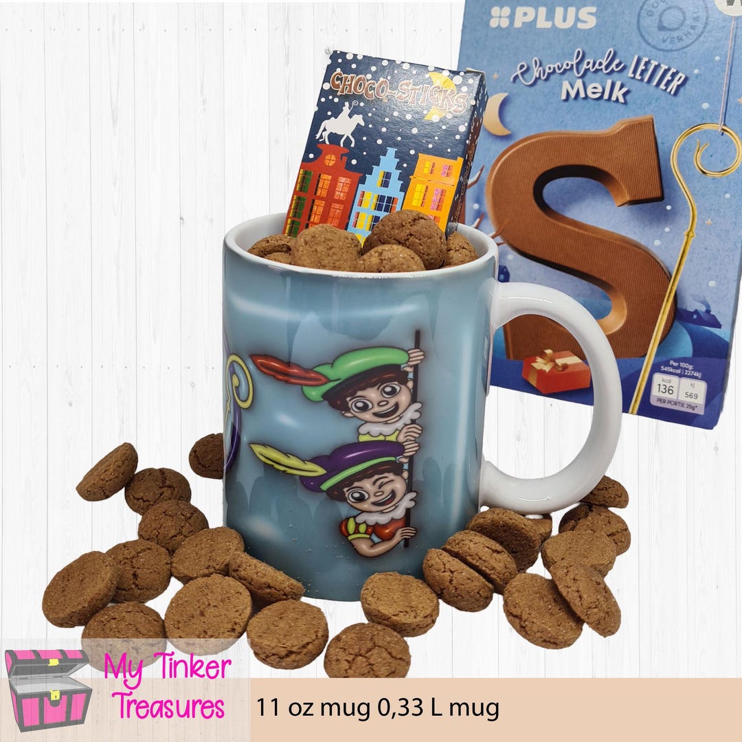 Whimsical Sinterklaas Mug With 3D Design - Festive Home Decor (11 Oz ...