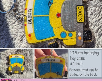 School Bus Key Chain | Etsy