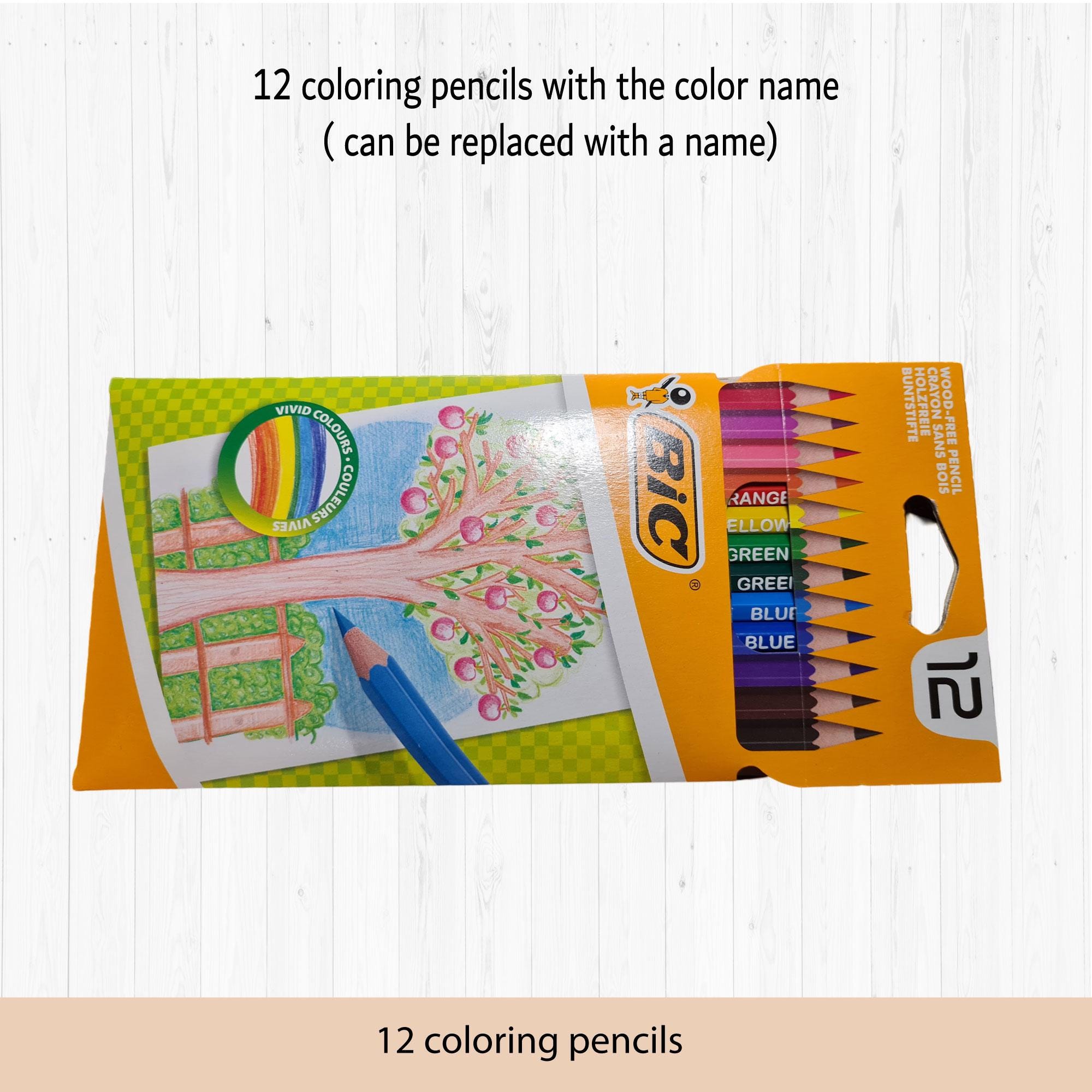 Coloring Pencils With Color Names, Colouring Pencil, Back to School ...