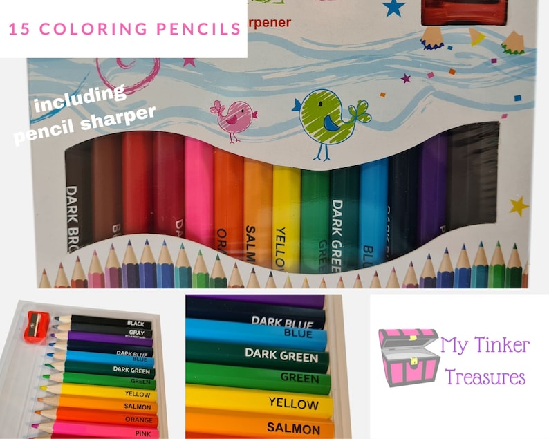 Color Blind-friendly Coloring Pencil Set - 15 Jumbo Personalized ...