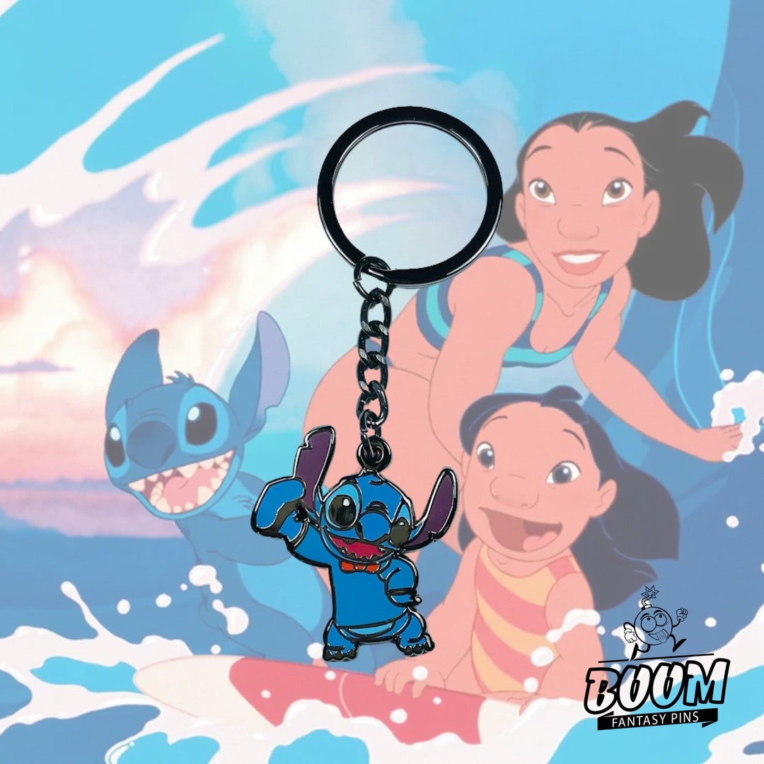 Stitch Keychain, Stitch, Lilo&stitch: Adorable Disney Fantasy Keychains ...