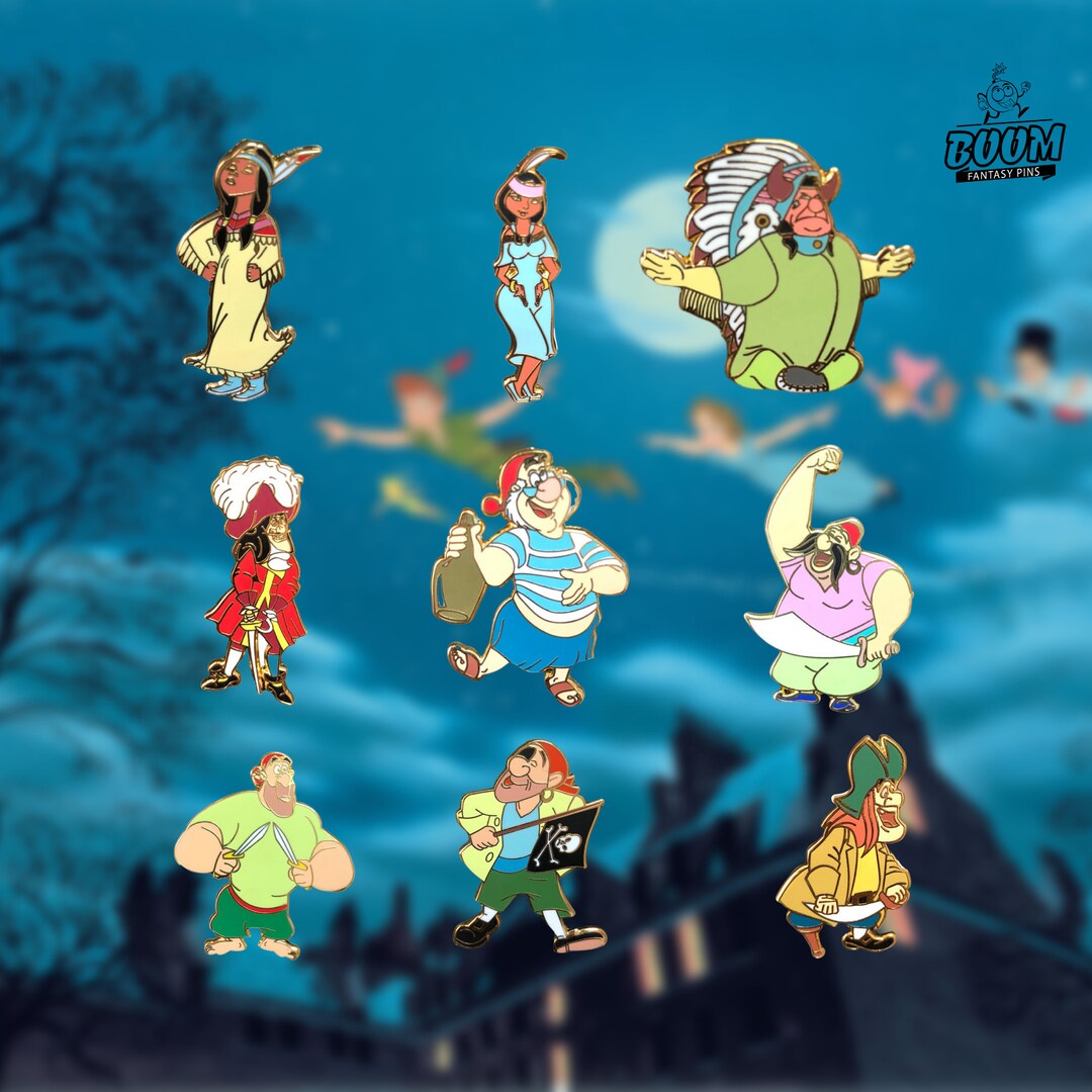 Peter Pan Pins Adorable Disney Fantasy Pin Collection Hard - Etsy