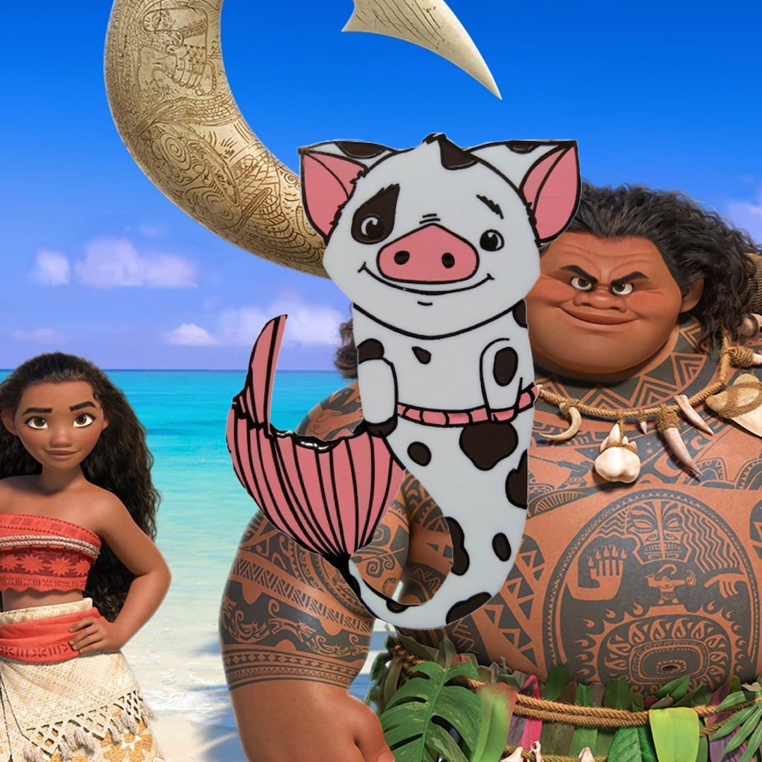 Moana Pin, Moana Princess, Pua Adorable Pin, Moana Disney, Lovable Disney Fantasy Pins for Moana ...