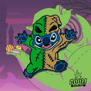 Stitch as Oogie Boogie Pin, Lilo and Stitch, Embrace the Spooky Fun ...