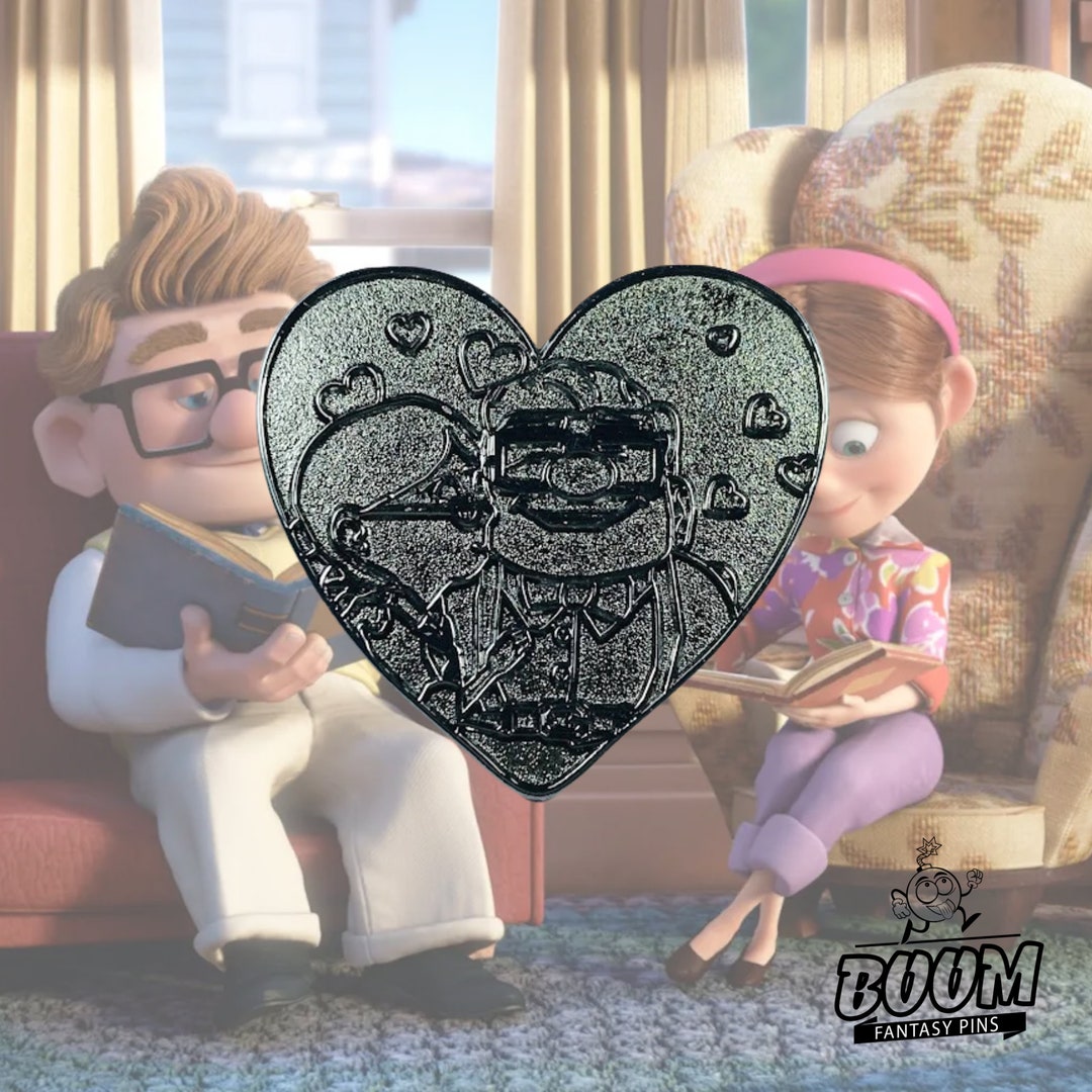 Up Carl & Ellie Pin Test, Up, Disney Fantasy Pins , Heart Pin, Carl Pin ...