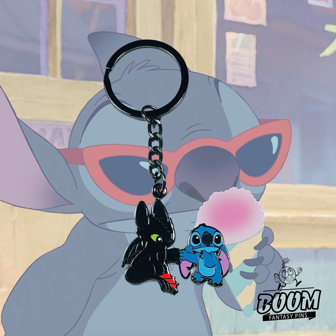 Stitch and Toothless, Lilo&stitch: Adorable Disney Keychains, Cute and ...
