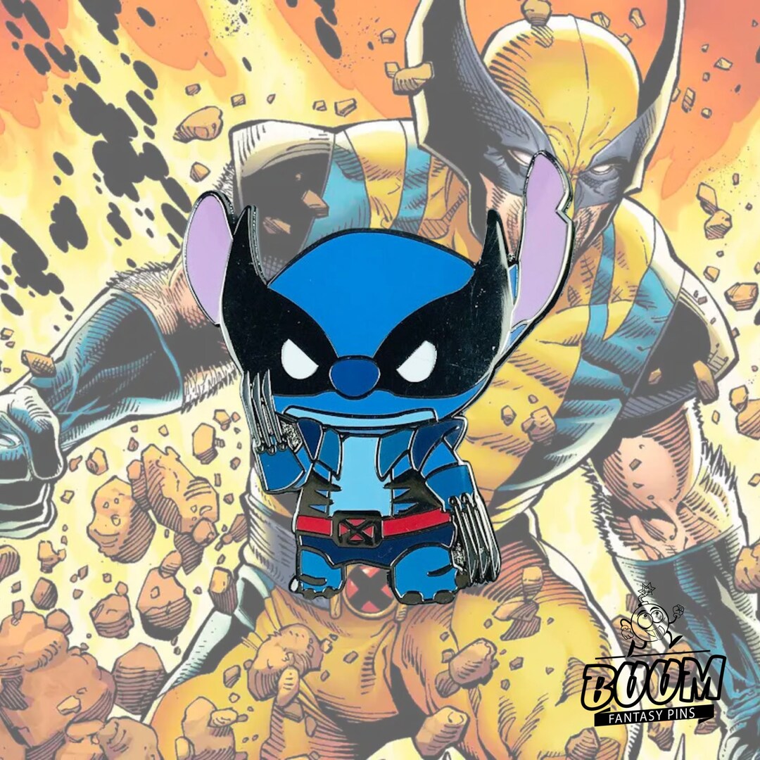 Stitch Pin, Stitch as Wolverine, Lilo&stitch: Adorable Disney Fantasy ...
