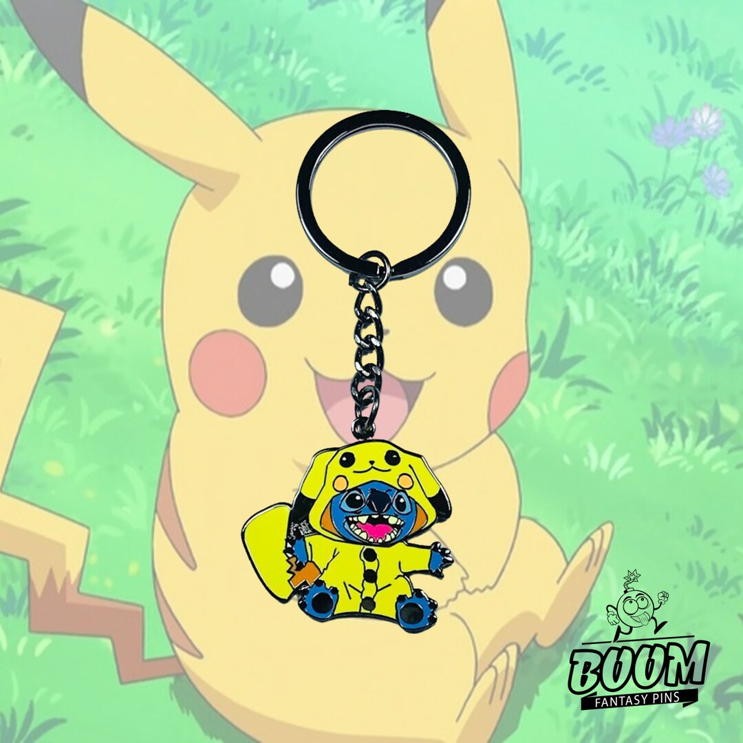 Stitch Keychain, Stitch as Pikachu, Lilo&stitch: Adorable Disney ...