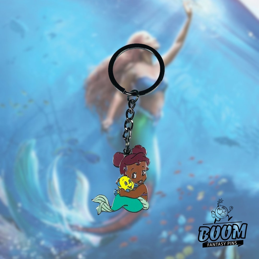 Baby Ariel, the Little Mermaid: Adorable Disney Fantasy Keychain ...