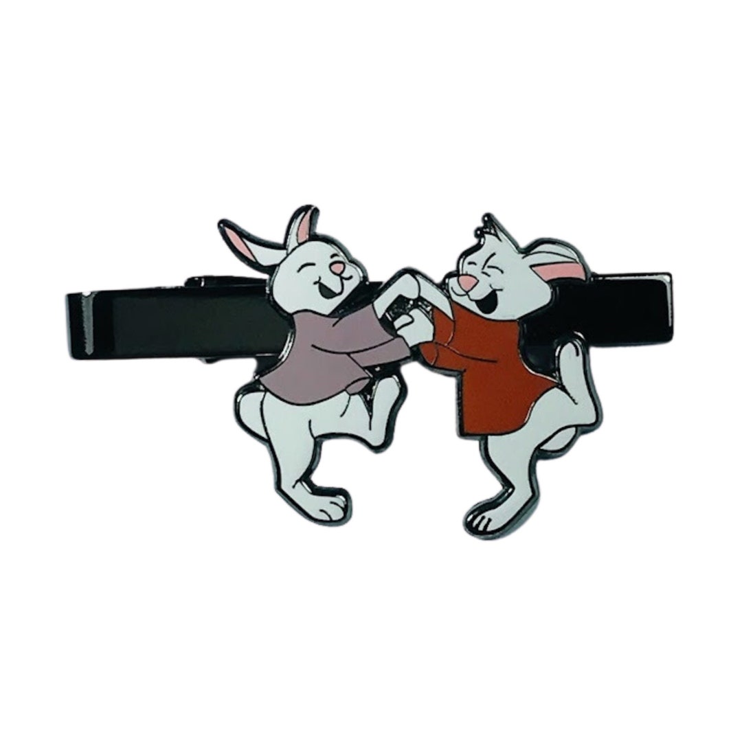 Skippy & Sis Bunny Tie Clip Tie Bar, Disney Fantasy Tie Clip Tie Bar ...