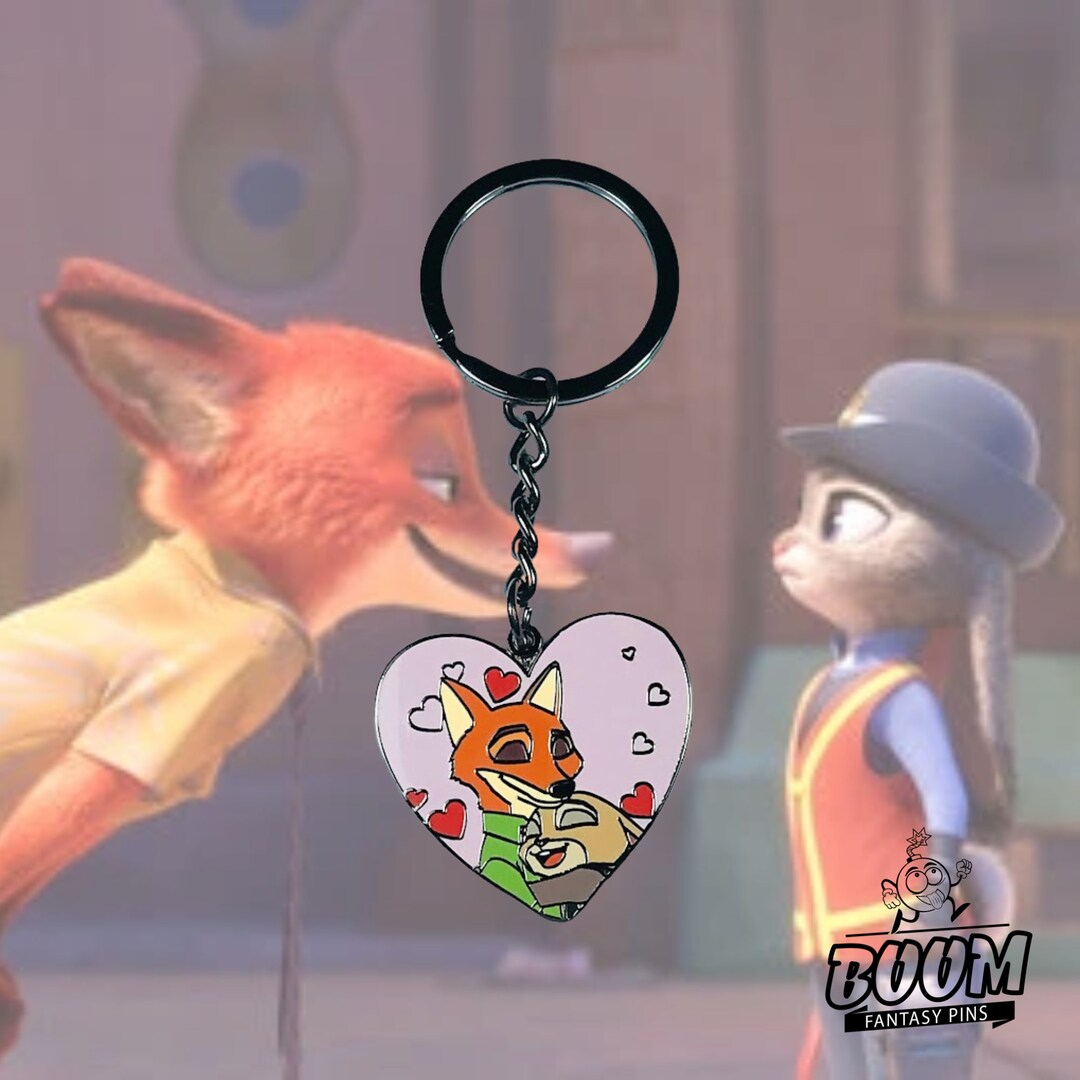 Judy and Nick, Dynamic Duo, Zootopia: Adorable Disney Fantasy Keychains ...