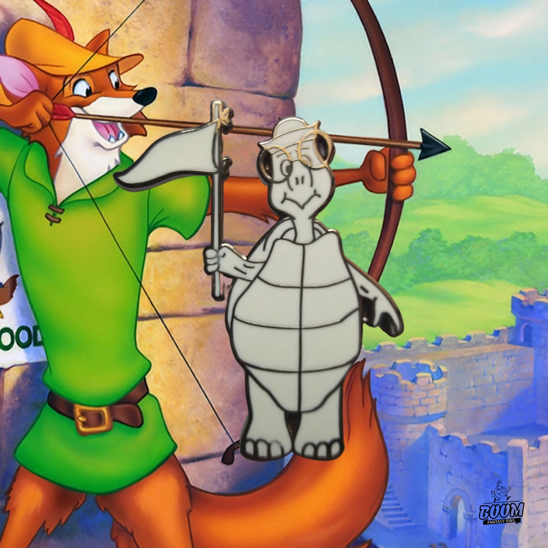 Toby Enamel Pin, Robin Hood, Disney Fantasy Pin, Toby Turtle, Test ...