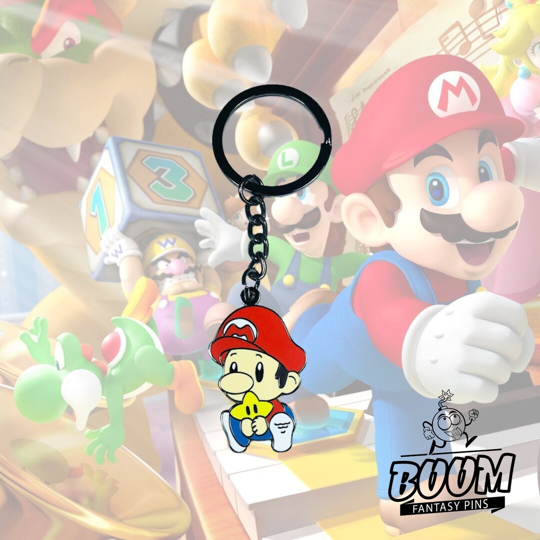 Mario Bross, Mario Bross Keychain, Fantasy Keychains, the Iconic ...