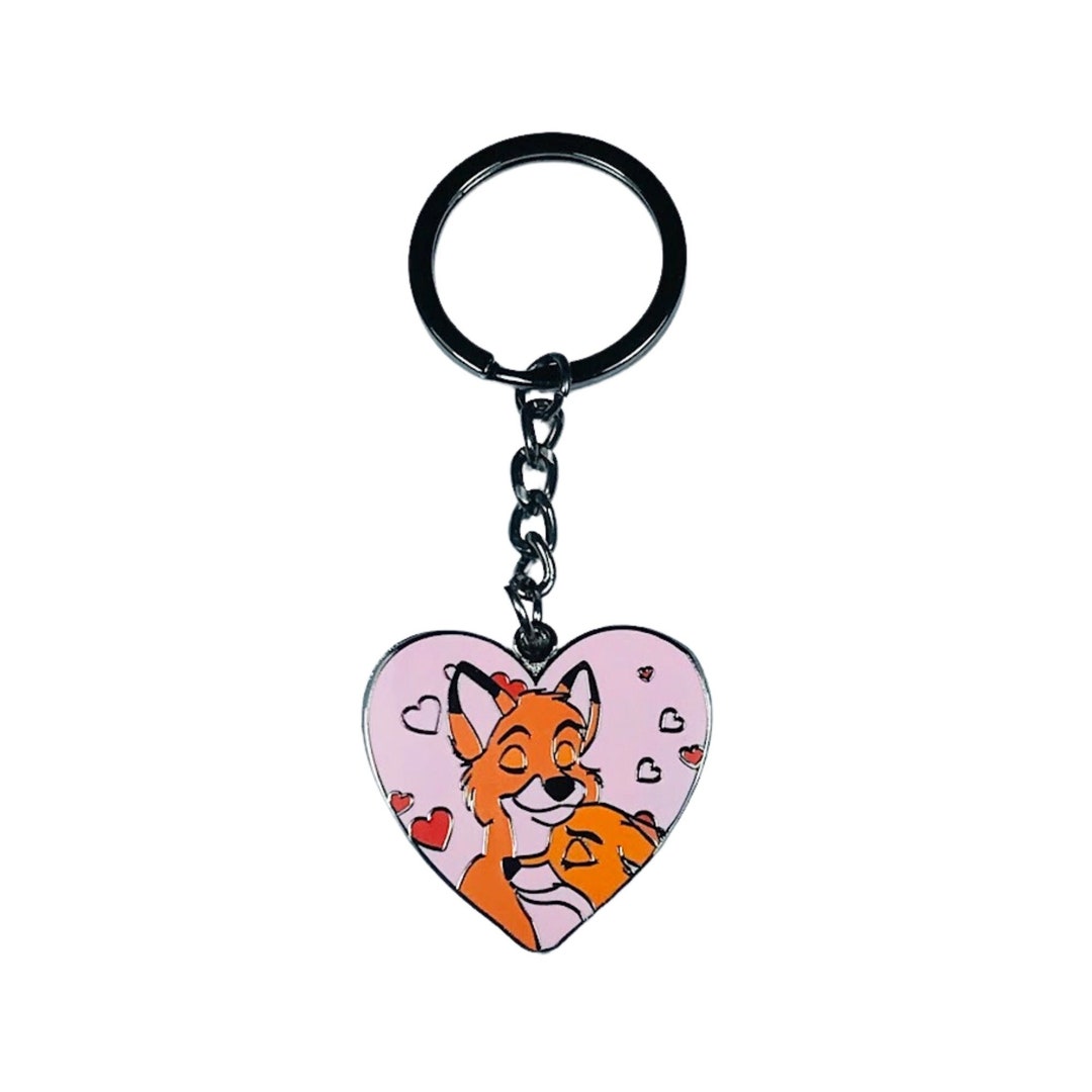 Vixey and Hound Keychain, the Fox and the Hound, Disney Fantasy ...