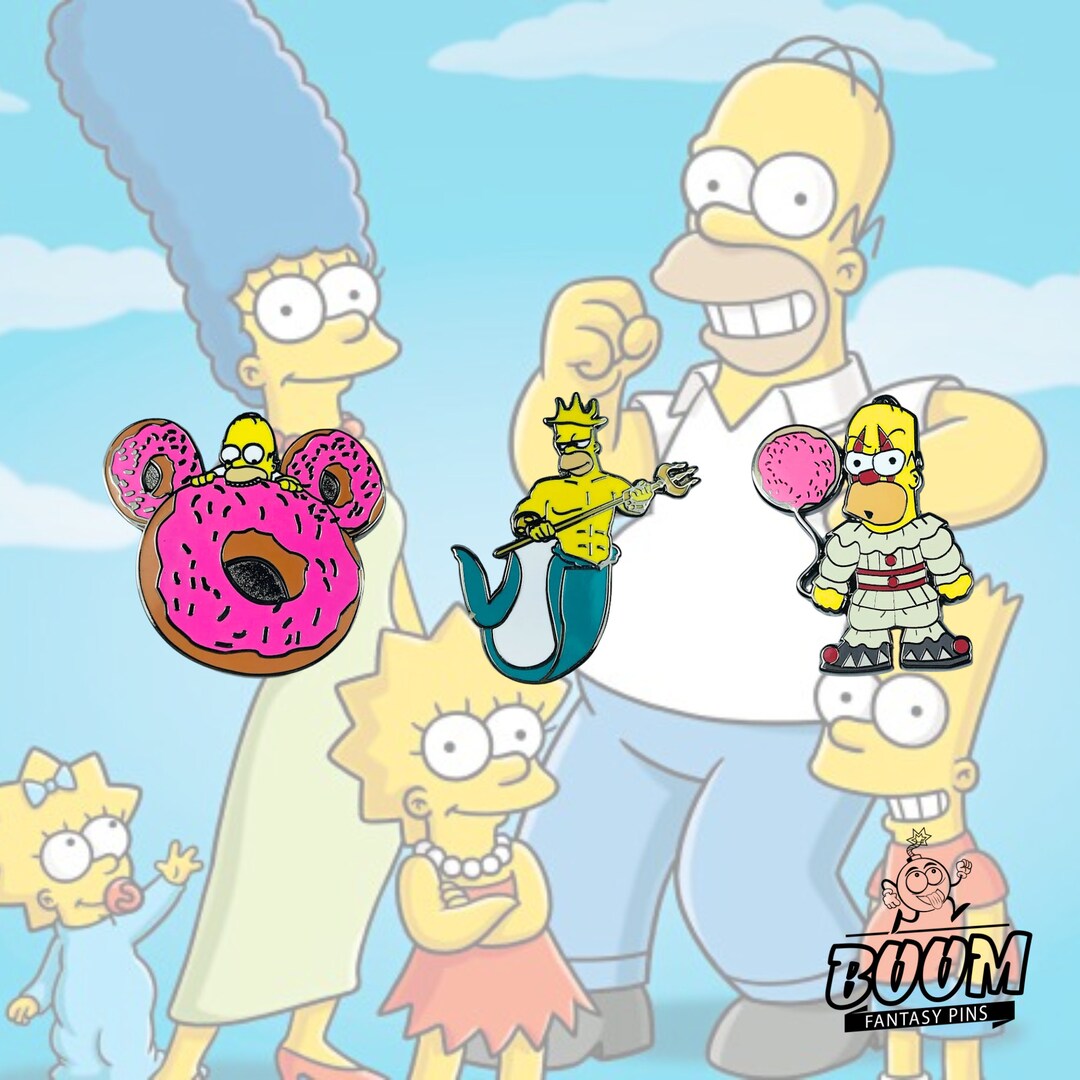 Homer Simpsons, Collection the Simpsons: Unique Fantasy Pins, Simpson ...