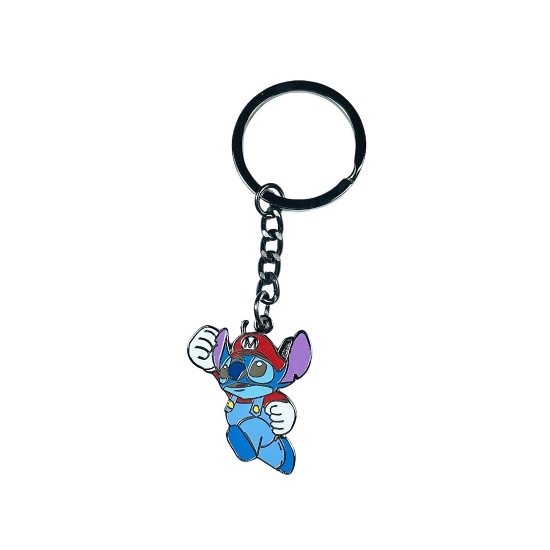 Stitch Keychain, Stitch as Mario Bross, Lilo&stitch: Disney Fantasy ...