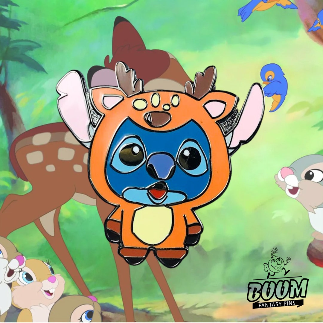 Stitch Pin, Stitch as Bambi, Lilo&stitch: Adorable Disney Fantasy Pins ...
