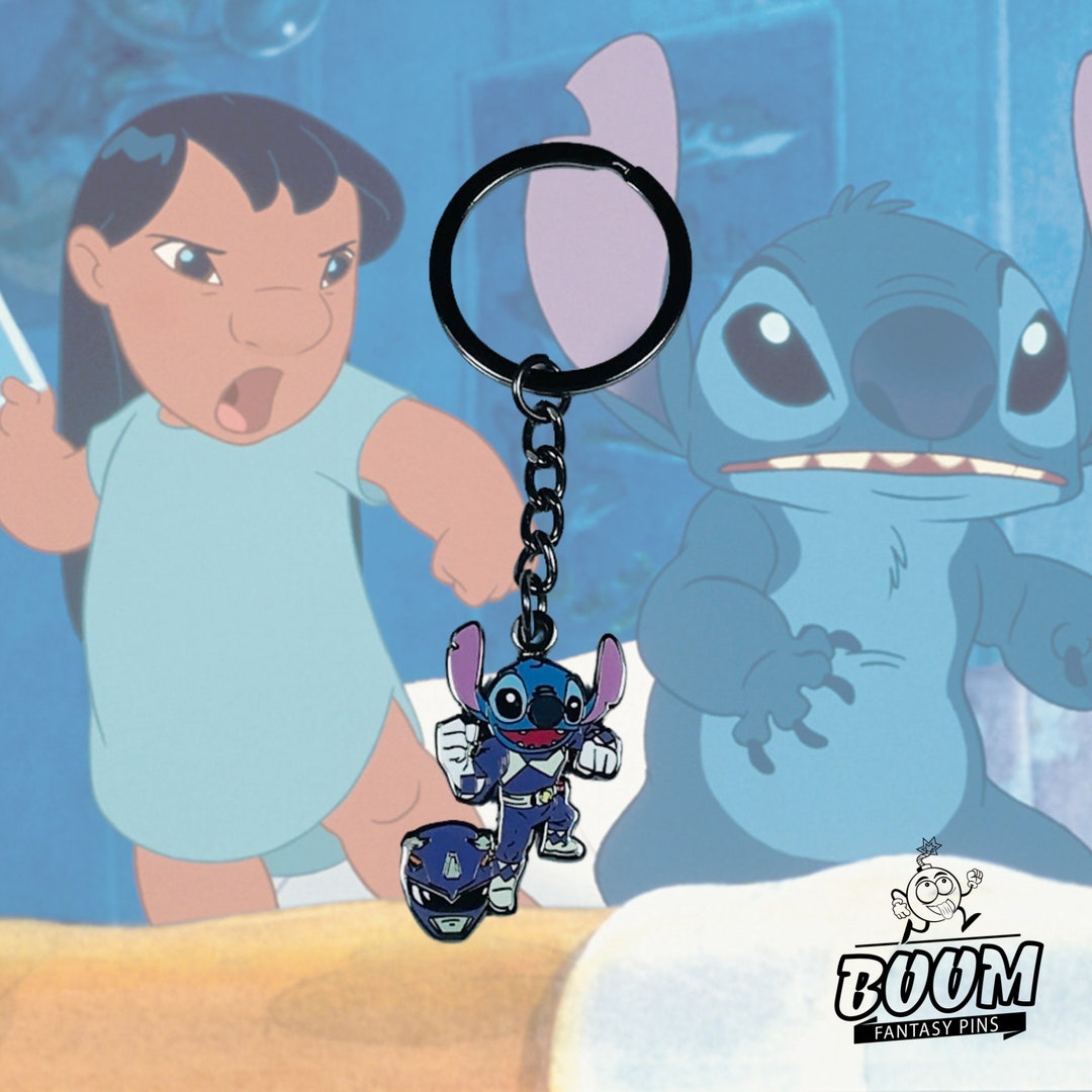 Stitch Keychain, Stitch as Blue Dark Ranger, Lilo&stitch: Adorable ...