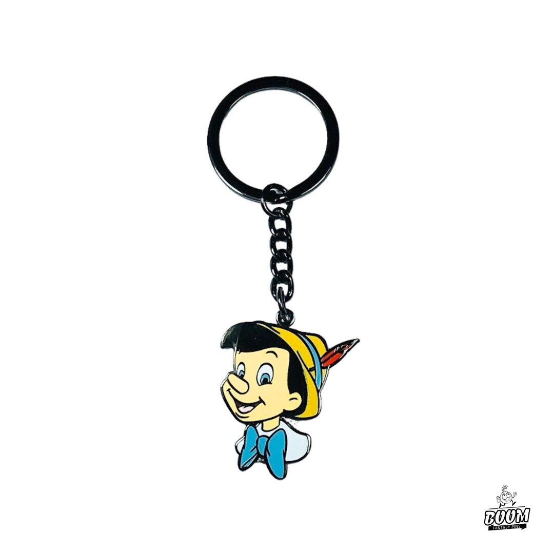Pinocchio Smile Keychain, Pinocchio, Cheerful Disney Fantasy Keychain ...