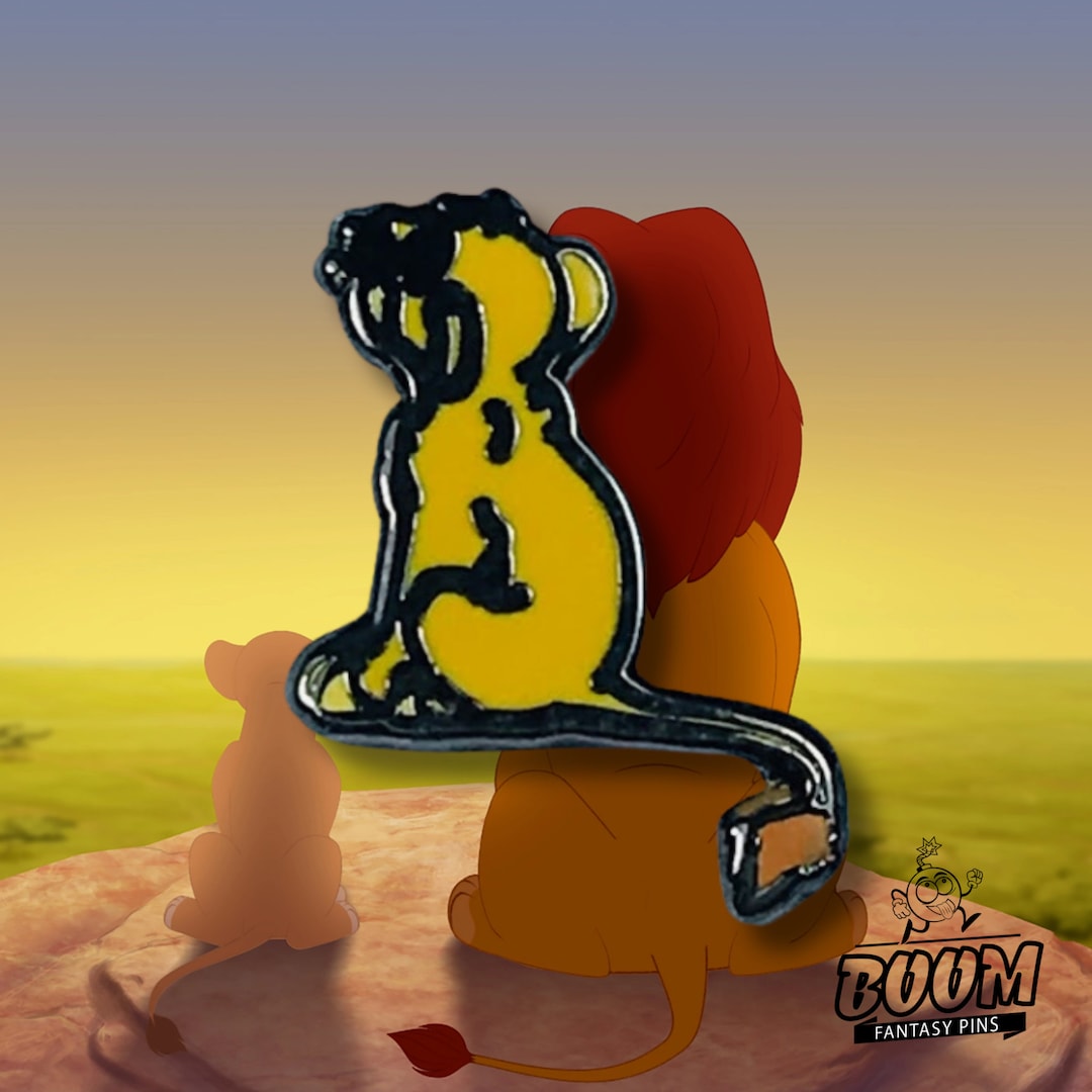 Lion King Pin Simba Back Enamel Pin the Lion King Majestic - Etsy UK