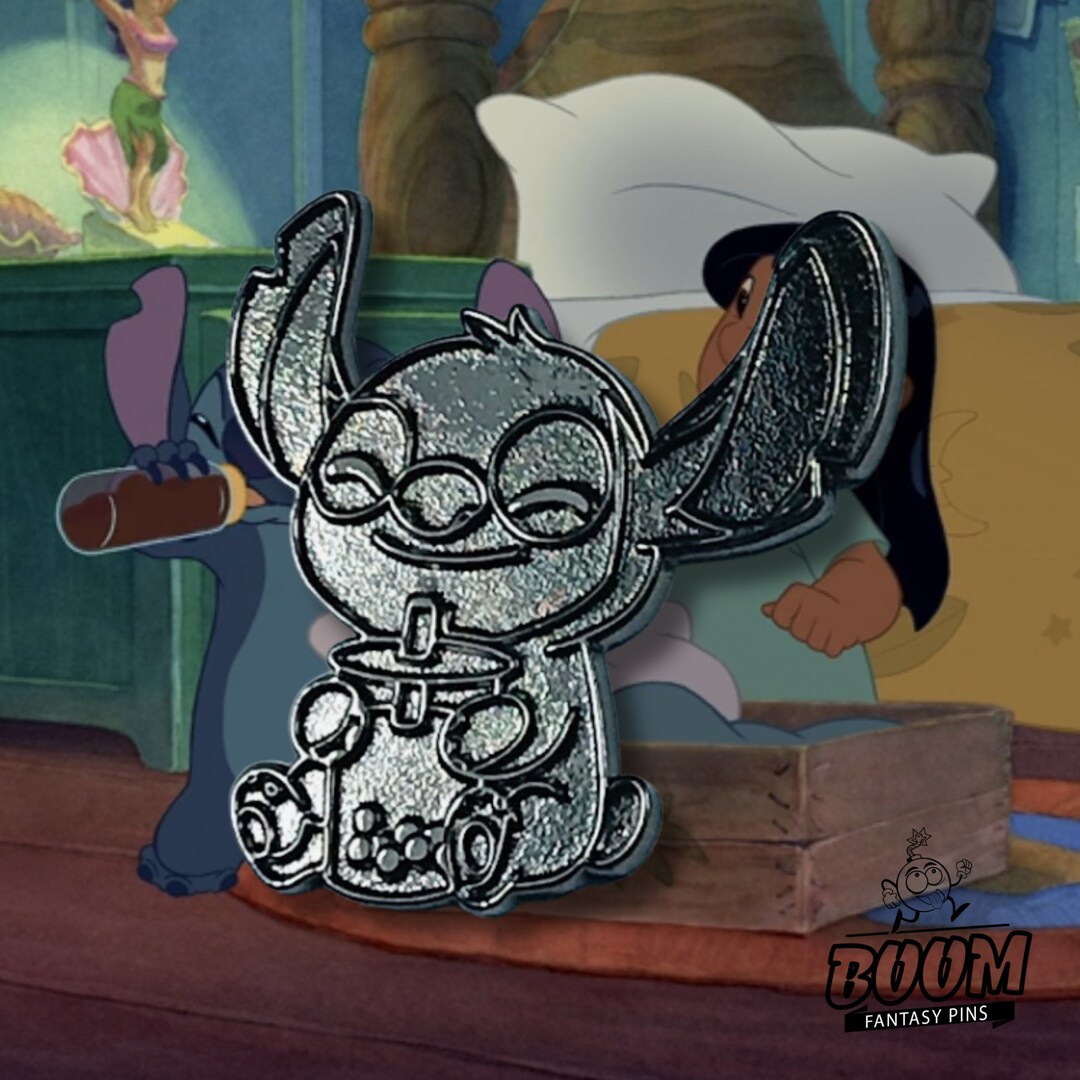 Stitch Drinking Lilo&stitch: Test Version Adorable Disney - Etsy