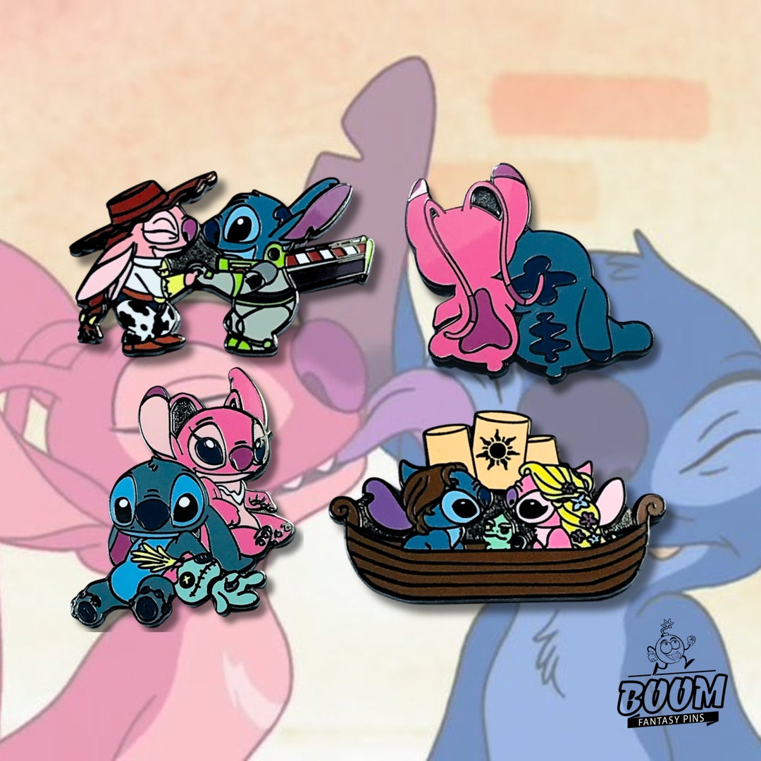 Stitch Pins, Stitch and Angel Collection, Lilo&stitch: Adorable Disney ...