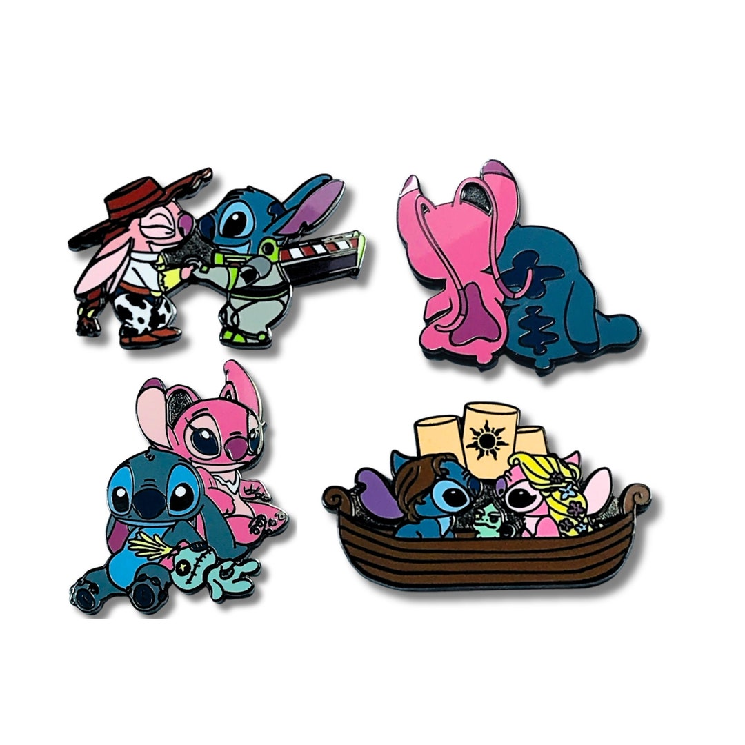 Stitch Pins, Angel, Adorable Collection Disney Fantasy Pins, Hard ...