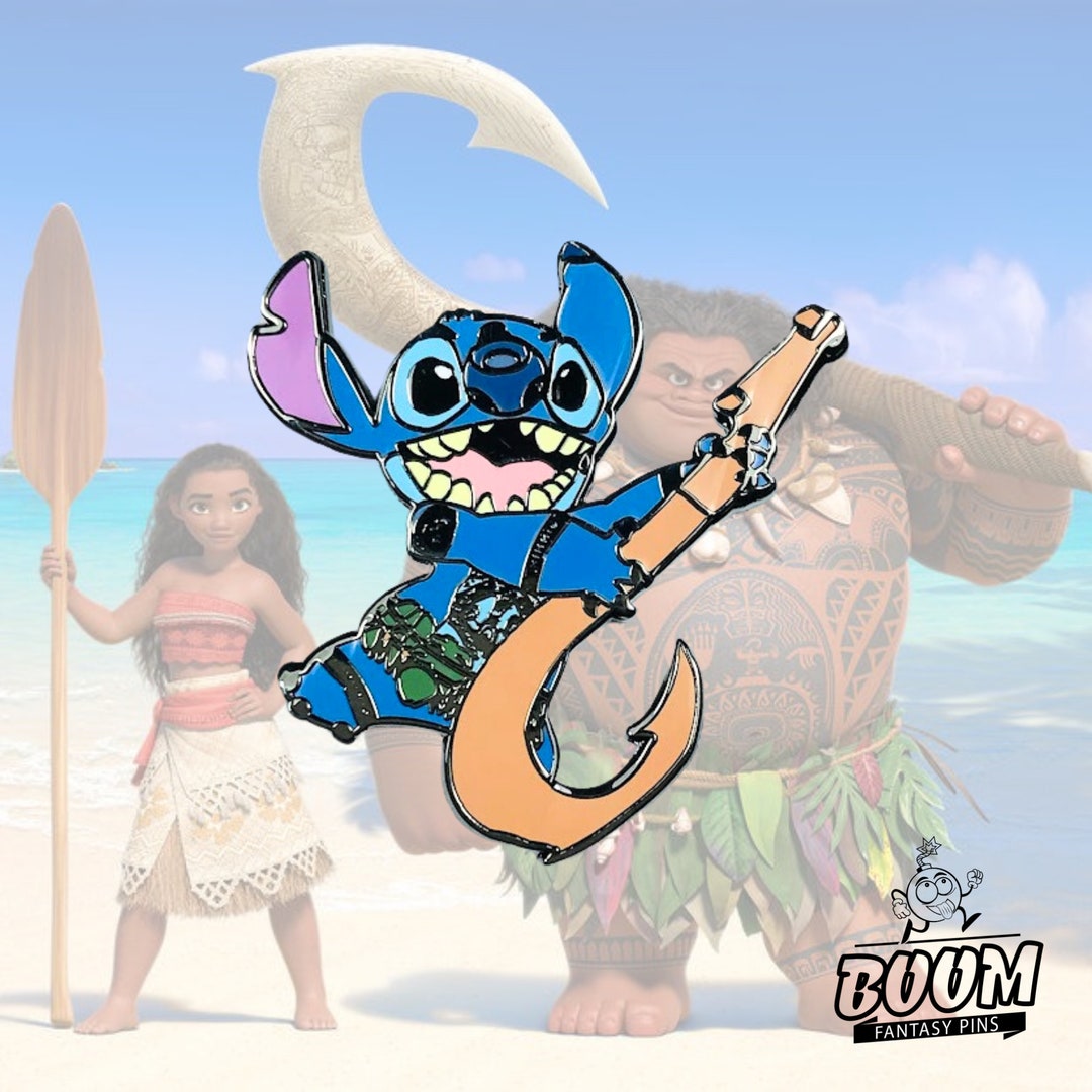 Stitch Pin, Stitch as Maui, Lilo&stitch: Adorable Disney Fantasy Pins ...