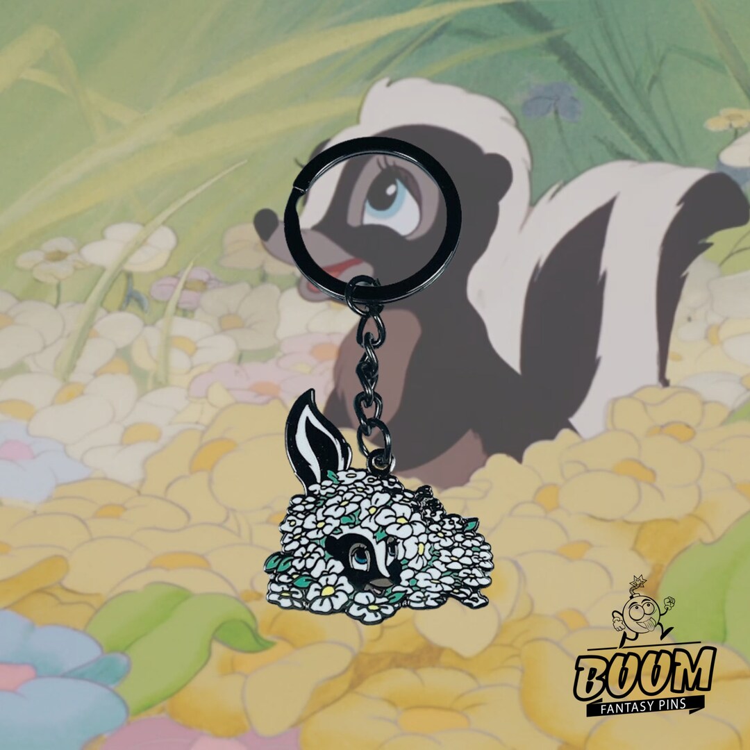 Flower Keychain Disney Fantasy Keychain Delicate Keychain Adorable ...