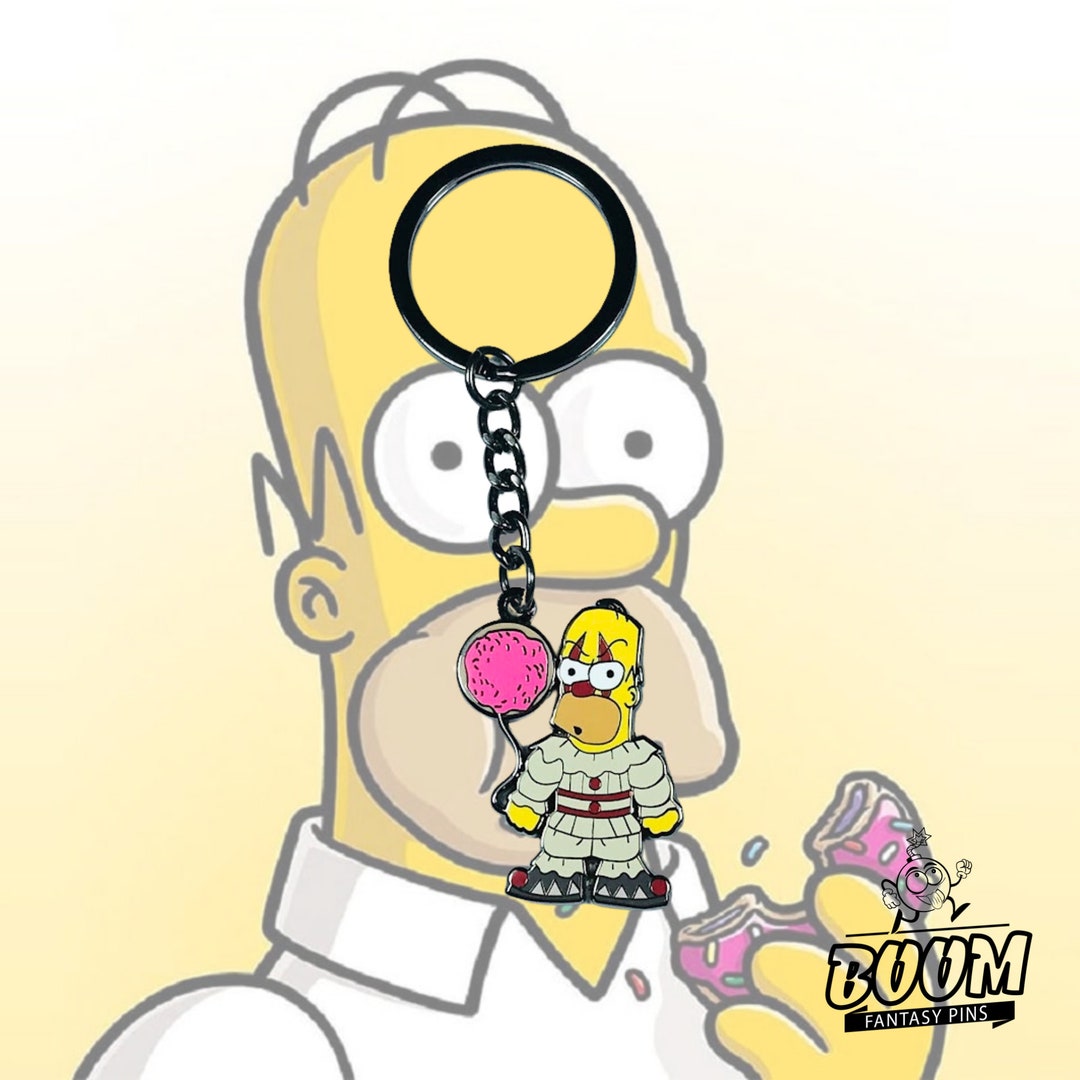 Homer Simpsons Keychain, the Simpsons: Unique Fantasy Keychains ...