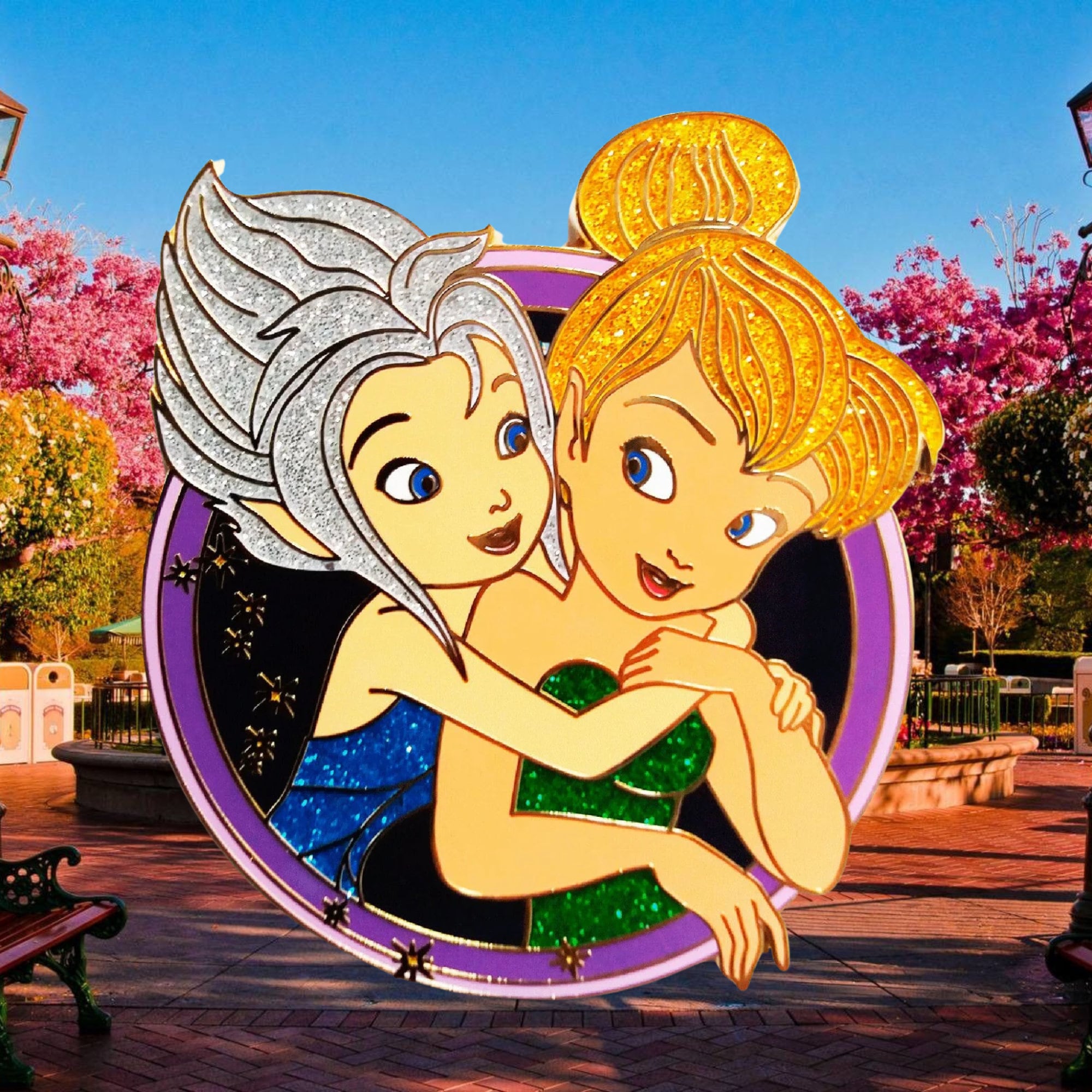 Tinkerbell And Periwinkle Hugging