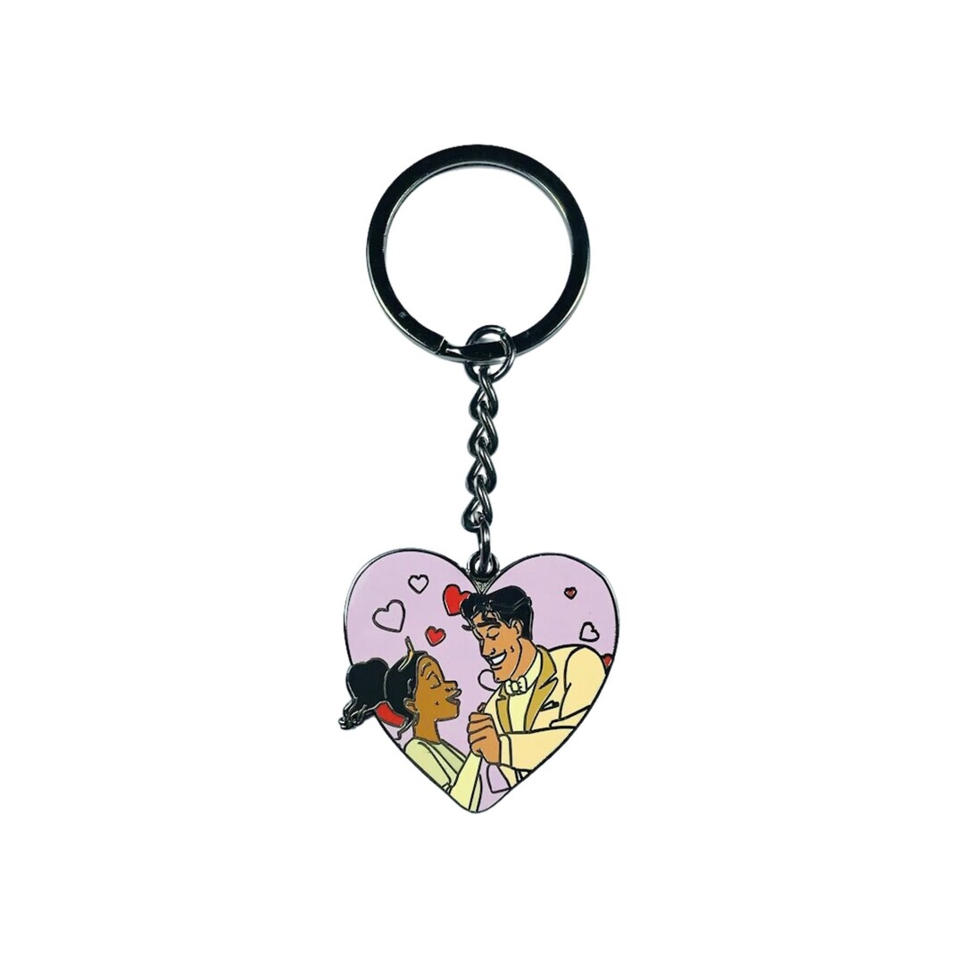 Tiana and Naveen Keychain, the Princess & the Frog: Disney Fantasy ...