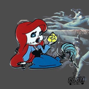 Ariel as Zombie the Little Mermaid Disney Fantasy Pins - Etsy