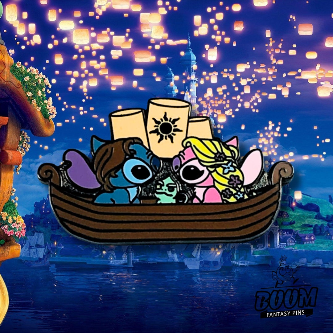 Stitch and Angel, Lilo & Stitch: Tangled, Unique Disney Fantasy Pins ...