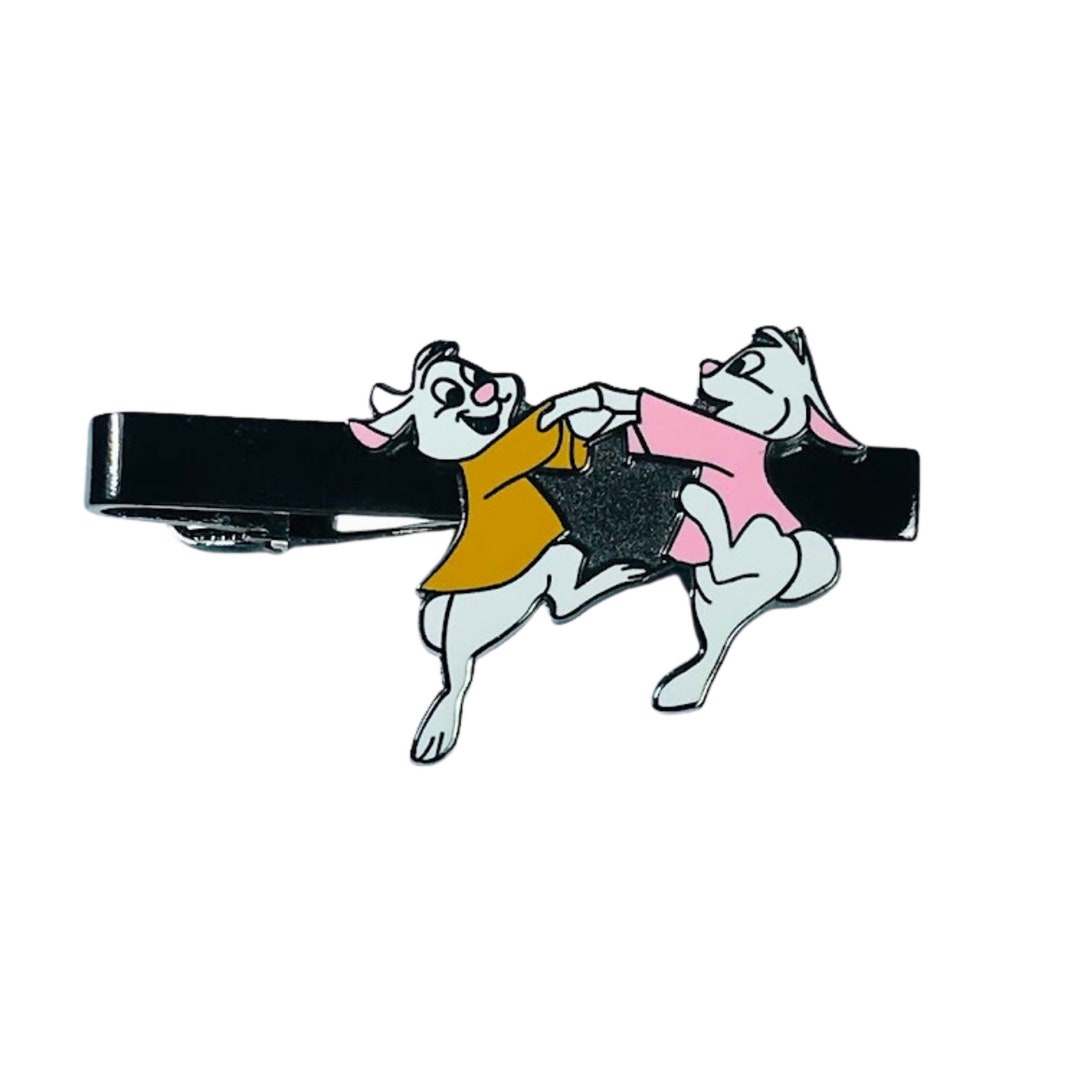 Skippy Yellow & Sis Bunny Tie Clip Tie Bar , Disney Fantasy Tie Clip ...