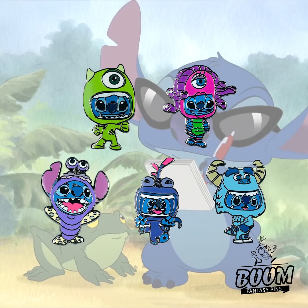 Stitch Pins, Stitch as Monster Inc, Lilo&stitch: Adorable Disney ...