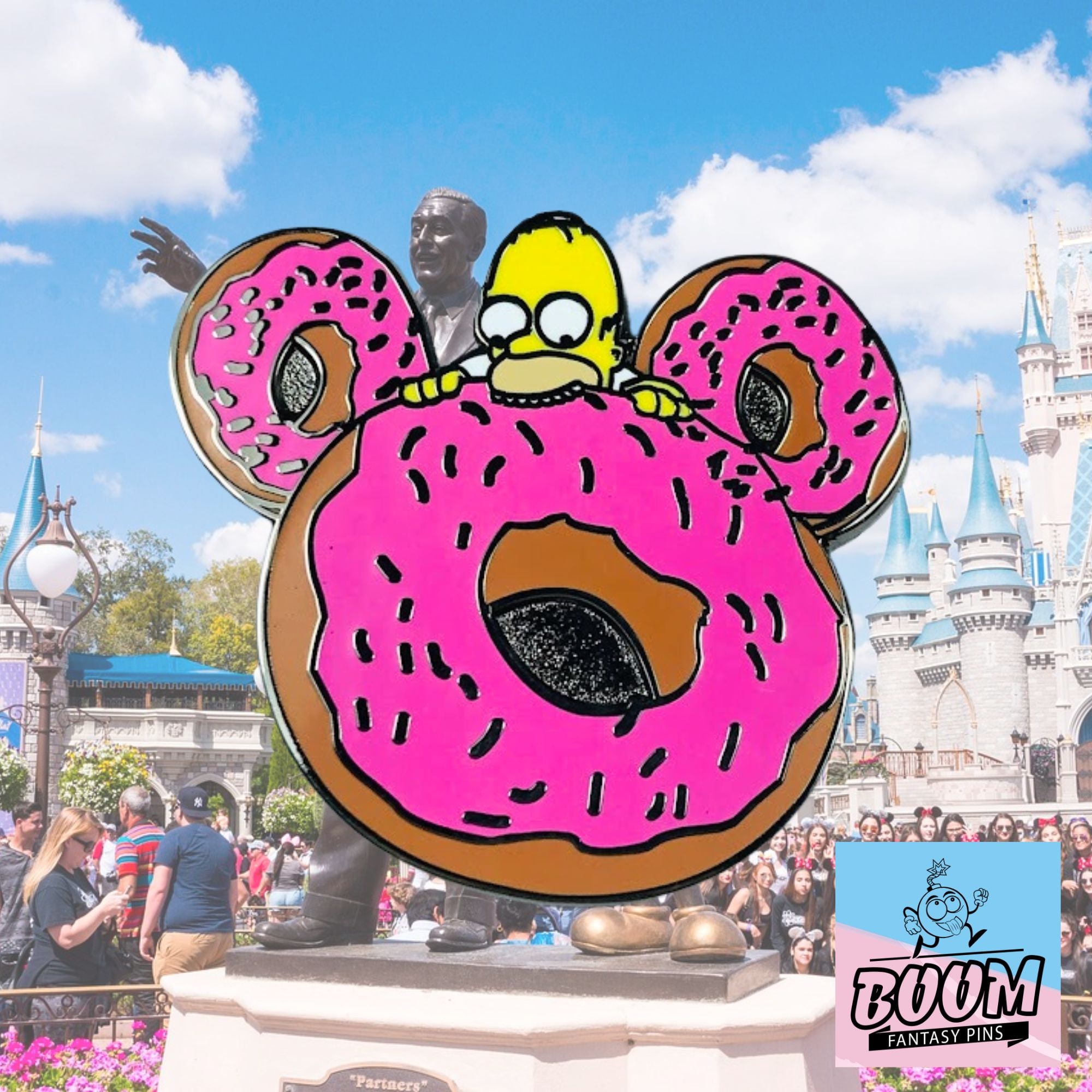 Pin – Homer Simpson From the Simpsons – Disney Fantasy - Etsy