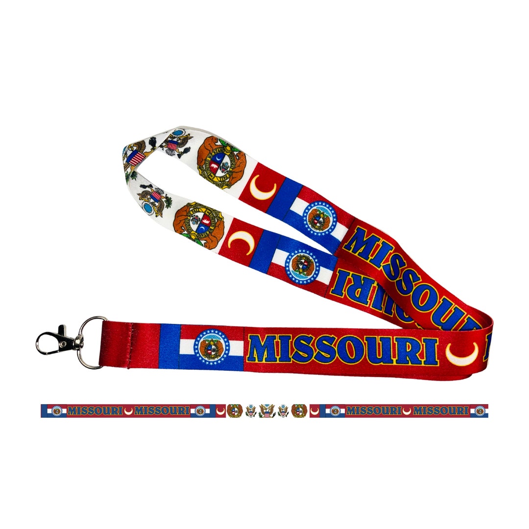 Missouri Flag, Missouri Lanyard, USA Missouri Souvenir, Lanyards ...