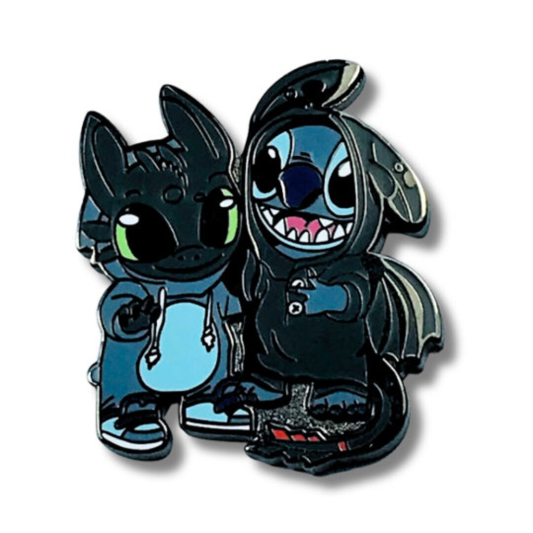 Stitch and Tooth Less, Lilo & Stitch: Adorable Disney Fantasy Duo Pin ...