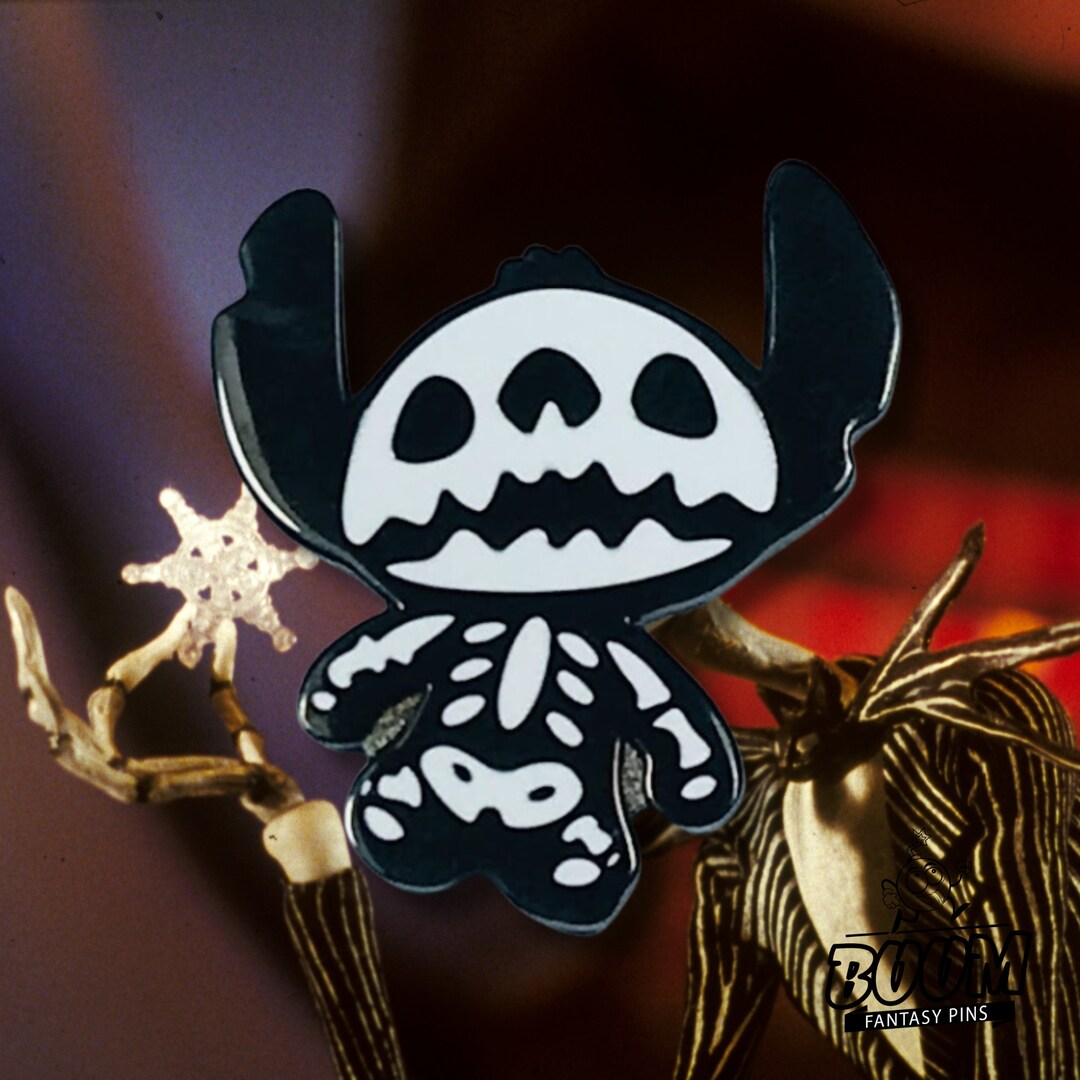 Stitch Skeleton Enamel Pin Disney Fantasy Pins Stitch - Etsy