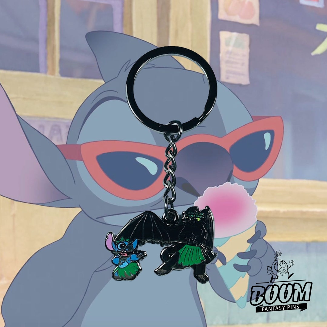 Stitch and Toothless, Lilo&stitch: Adorable Disney Keychains, Cute and ...