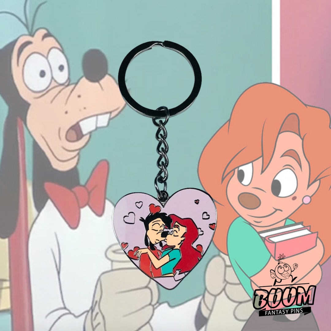 Goofy and Roxanne Keychain, Goofy: Adorable Disney Fantasy Keychain ...