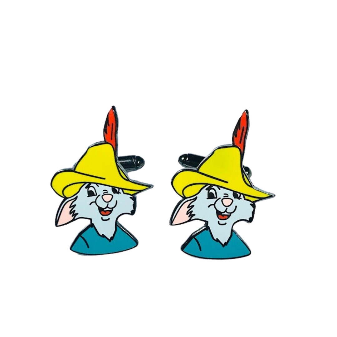 Skippy Rabbit Cufflinks, Robin Hood , Disney Fantasy Cufflins , Cute ...