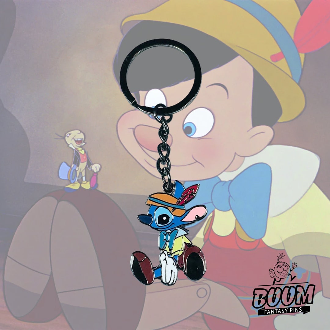 Stitch Keychain, Stitch as Pinocchio, Lilo&stitch: Adorable Disney ...