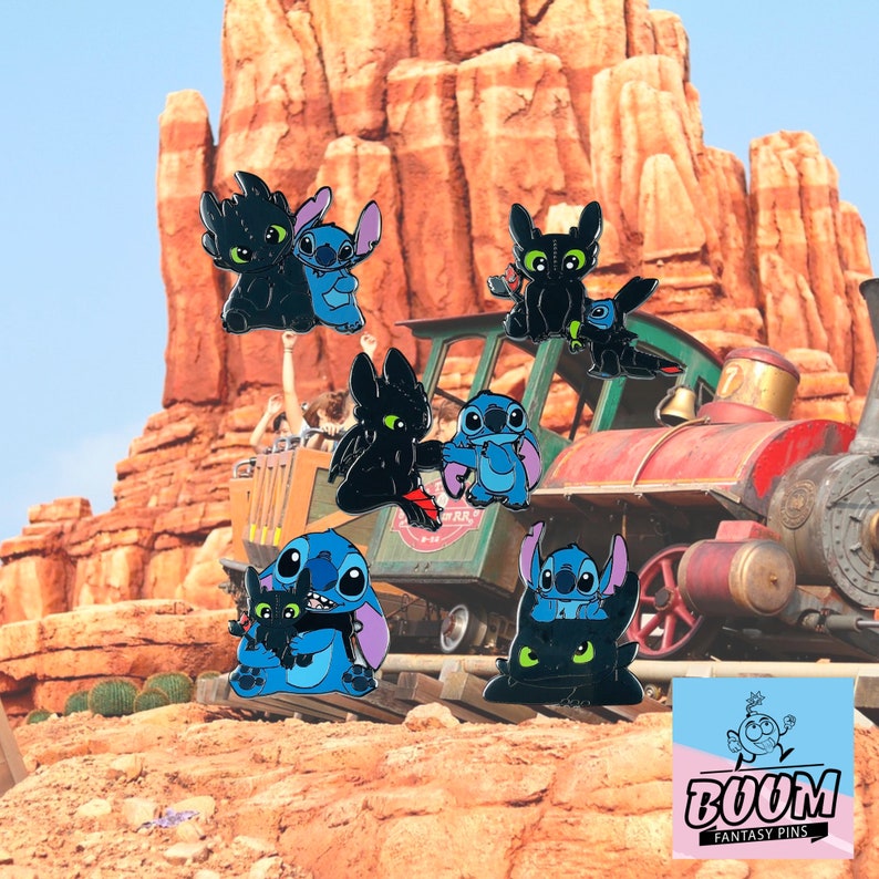 Pin – Stitch and Toothless From Lilo & Stitch – Disney Fantasy - Etsy