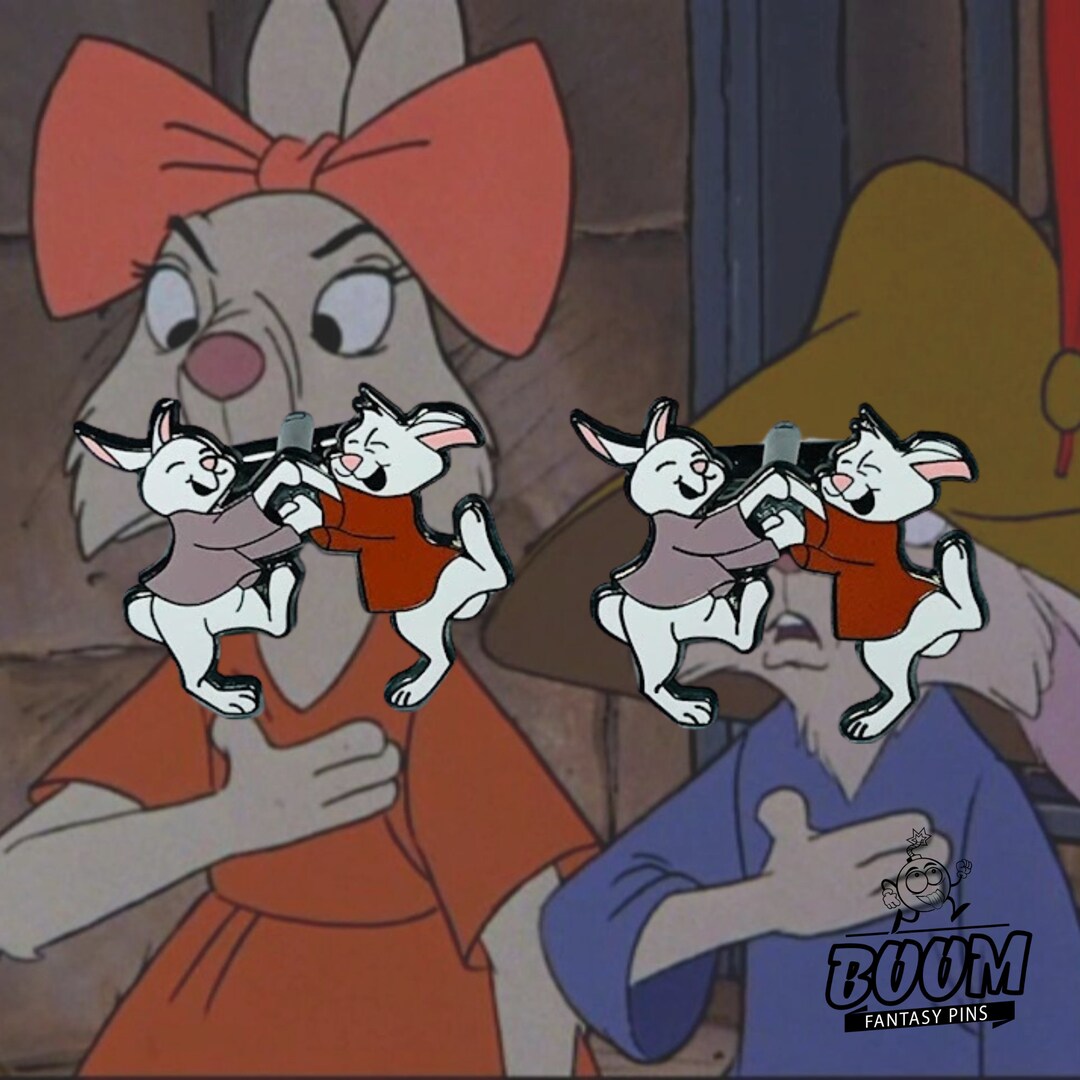 Skippy & Sis Bunny Cufflinks Robin Hood Disney Fantasy Cufflinks ...