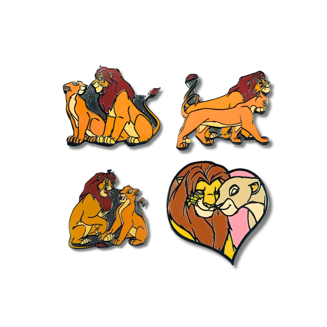 Lion King Pin, Adorable Collection Simba & Nala Smiles Pin, the Lion ...