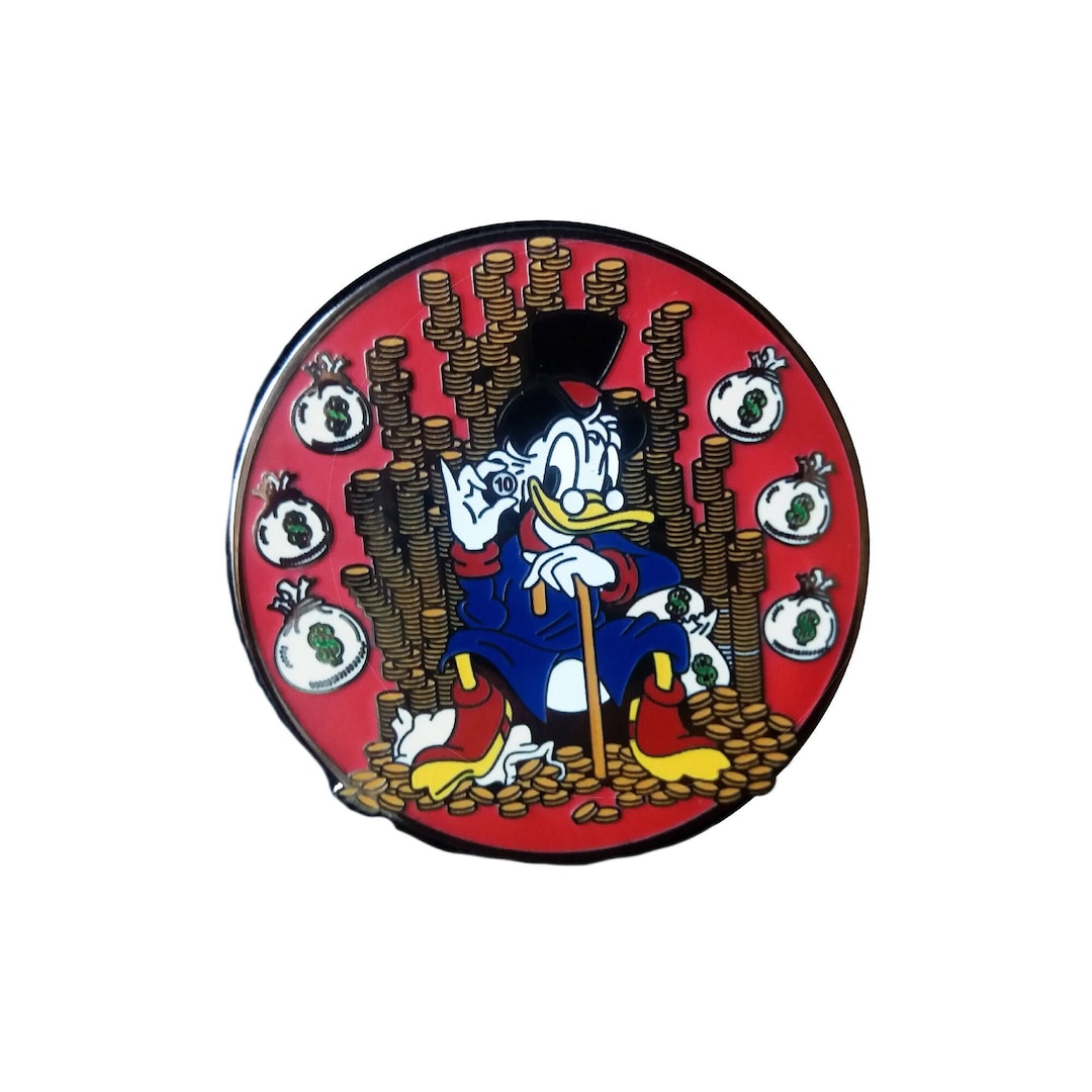 Scrooge Mcduck Enamel Pin, A Magic Disney Fantasy Pins, Hard Enamel Pin ...